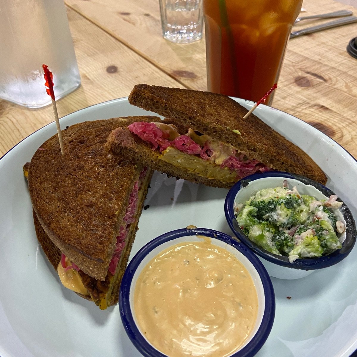 Vegan Reuben sandwich at Hungry Pants - Vegan Dish Reviews & Ratings ...