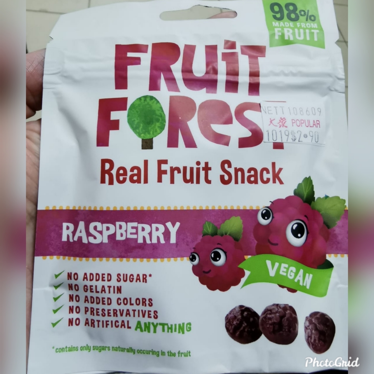 Raspberry from Fruit Forest - Vegan Product Reviews & Ratings | abillion