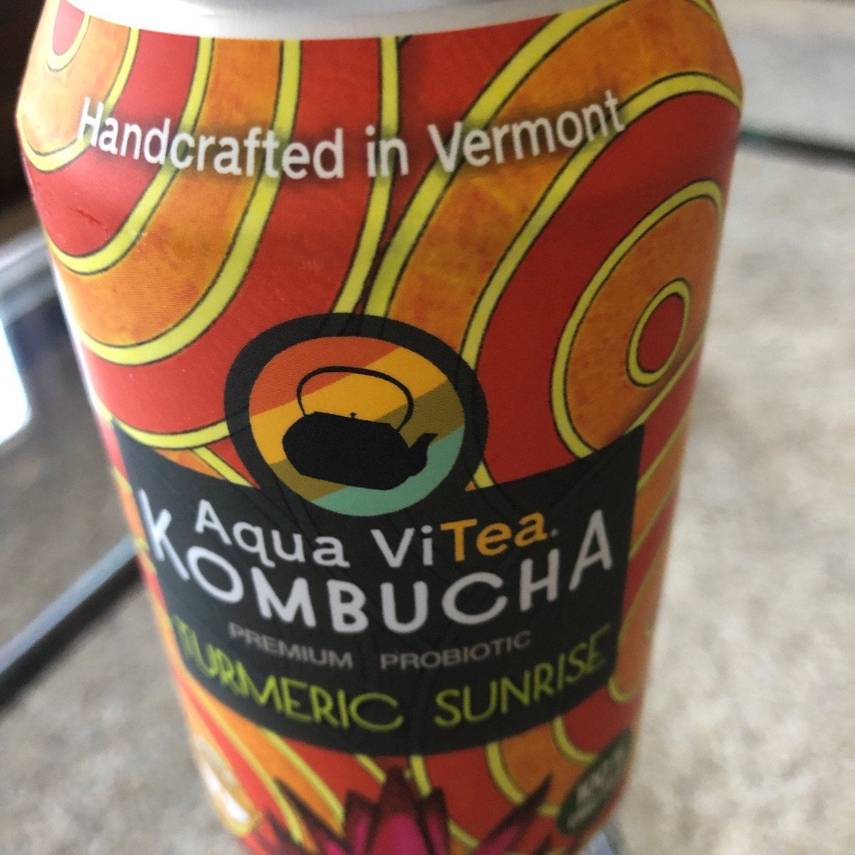 Turmeric sunrise kombucha from Aqua viTea - Vegan Product Reviews ...