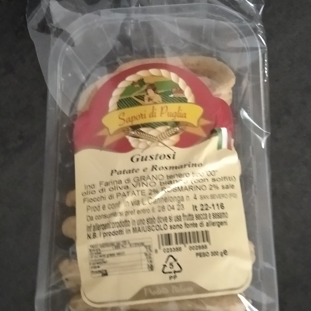Gustosi Patate E Rosmarino from Sapori di Puglia - Vegan Product ...