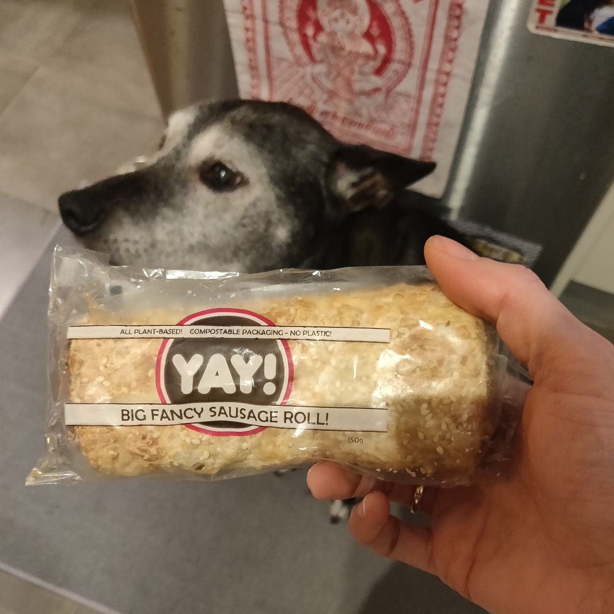 big fancy sausage roll from Yay! Foods - Vegan Product Reviews ...