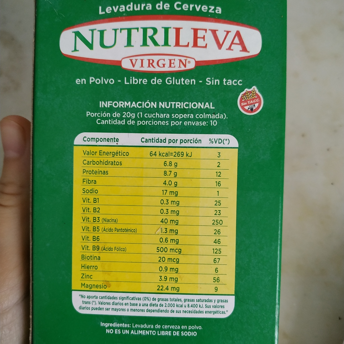 Levadura de cerveza from Nutrileva - Vegan Product Reviews & Ratings ...