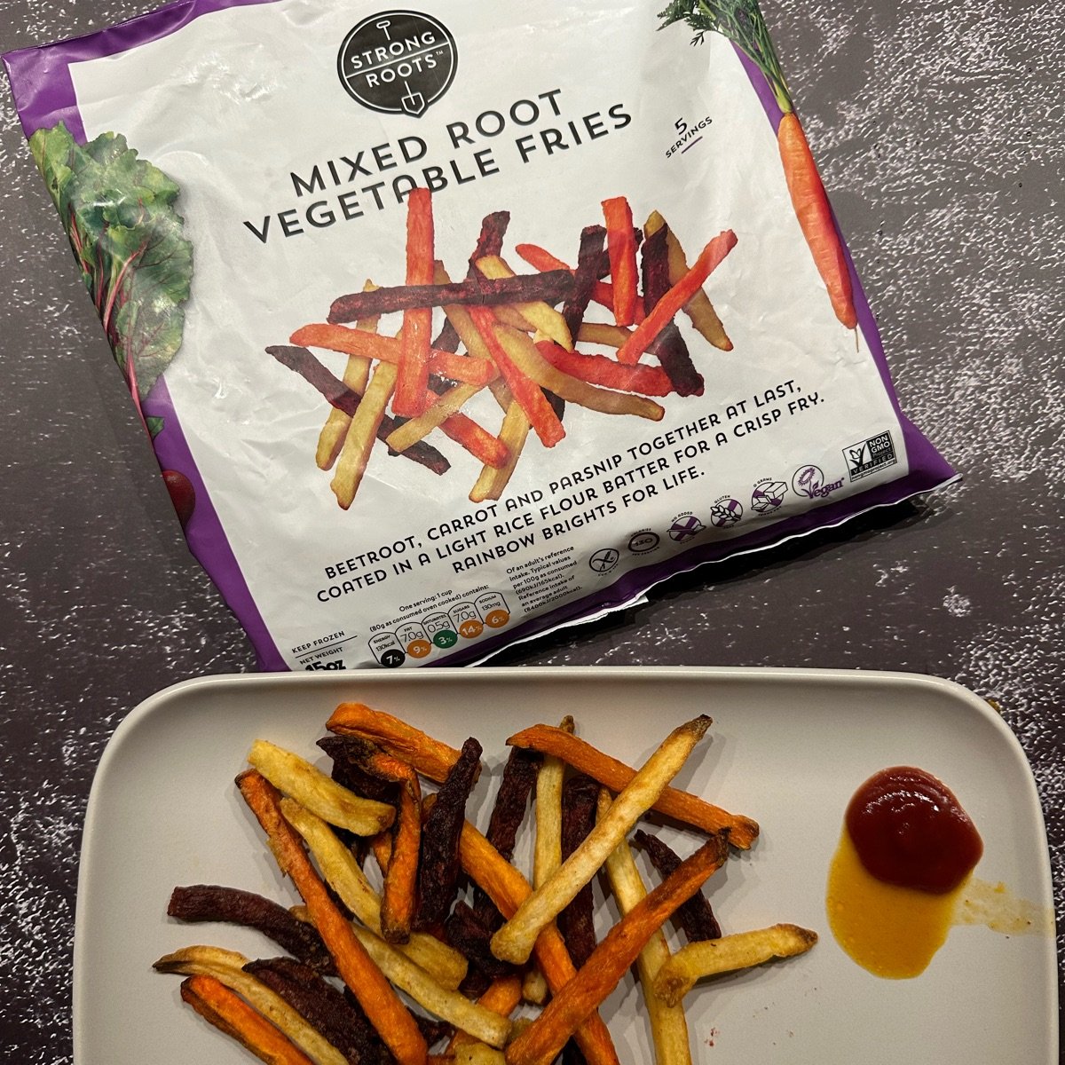 Mixed Roots Vegetable fries from Strong Roots - Vegan Product Reviews ...