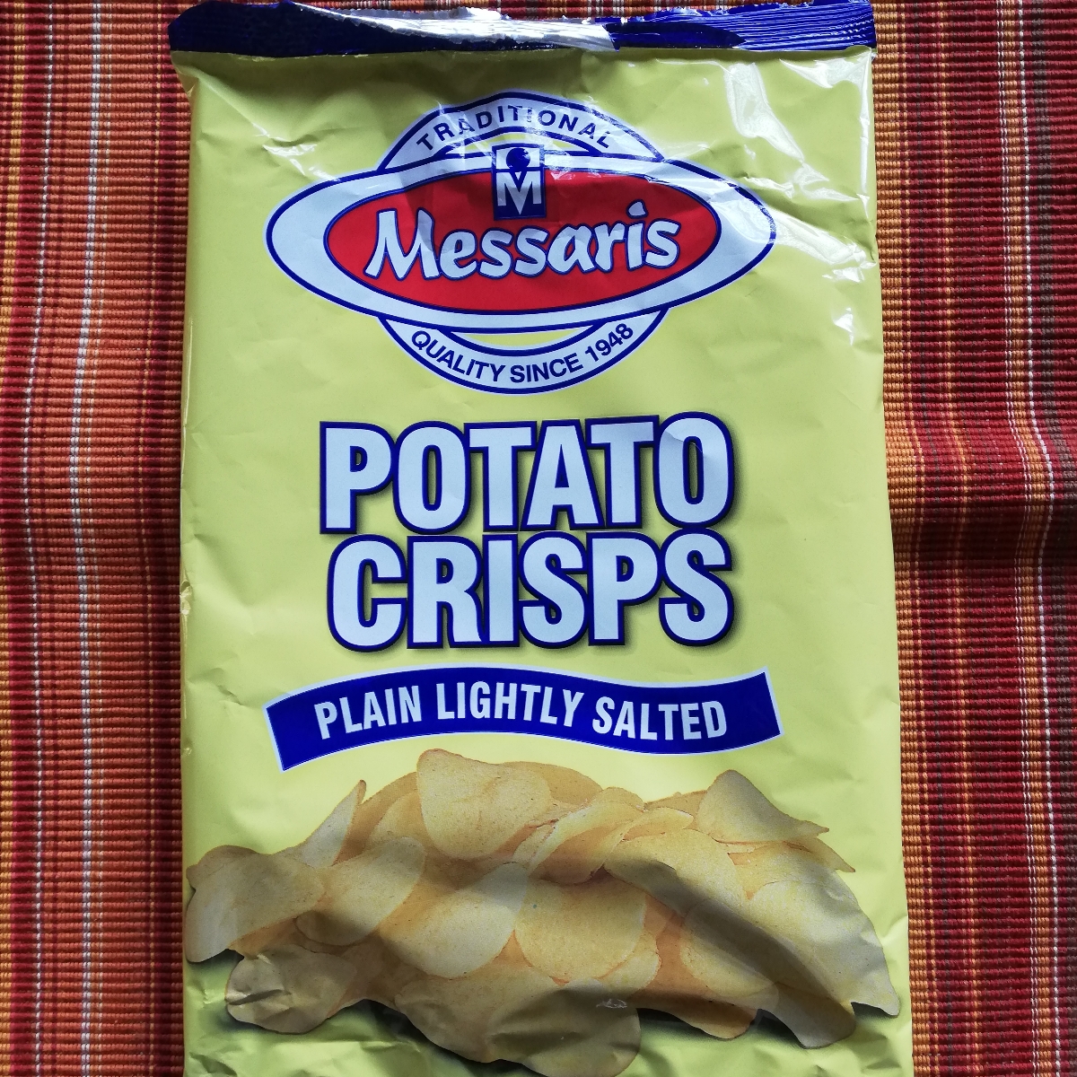 Plain Lightly Salted Potato Crisps from Messaris - Vegan Product ...