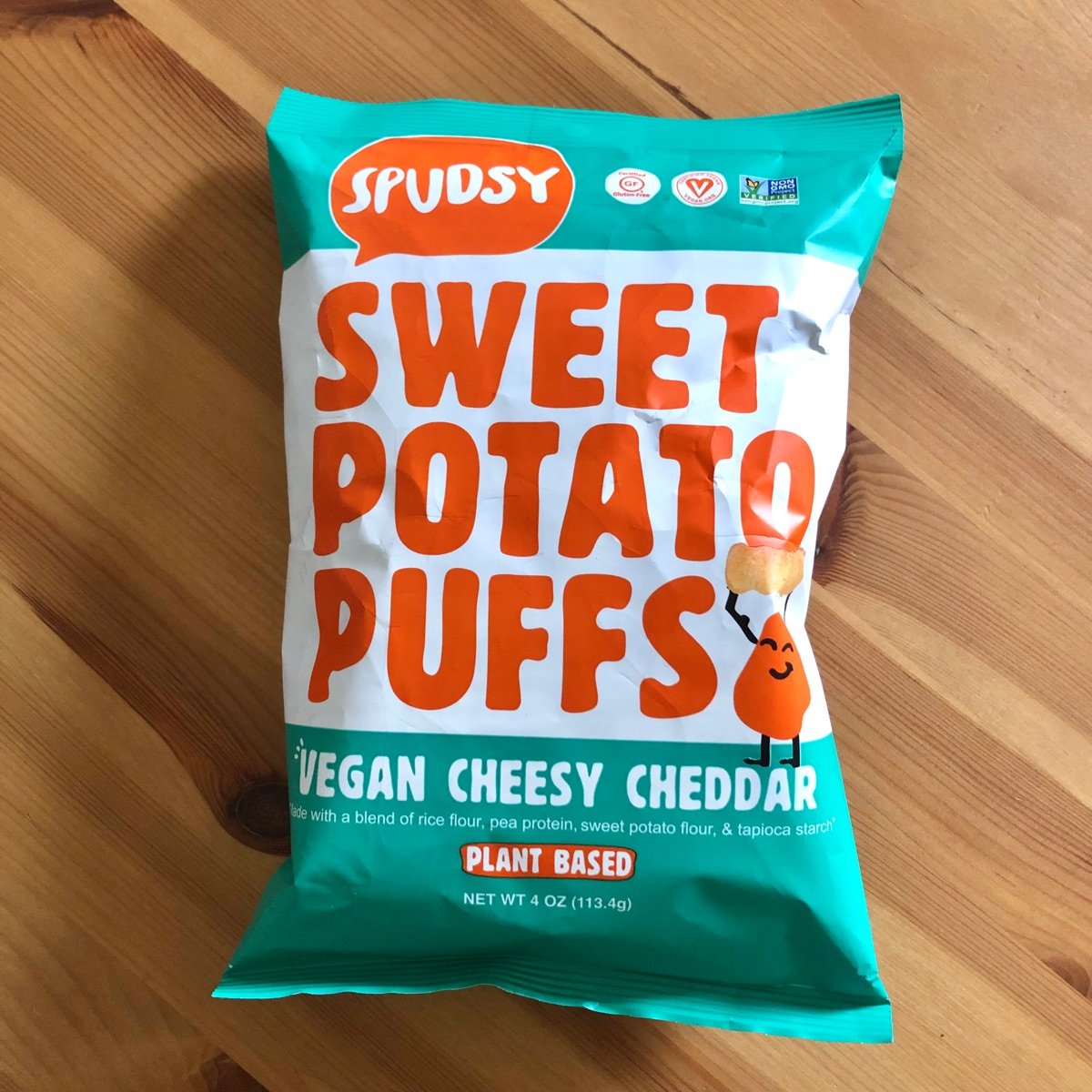 Vegan Cheesy Cheddar Sweet Potato Puffs from Spudsy Foods - Vegan ...
