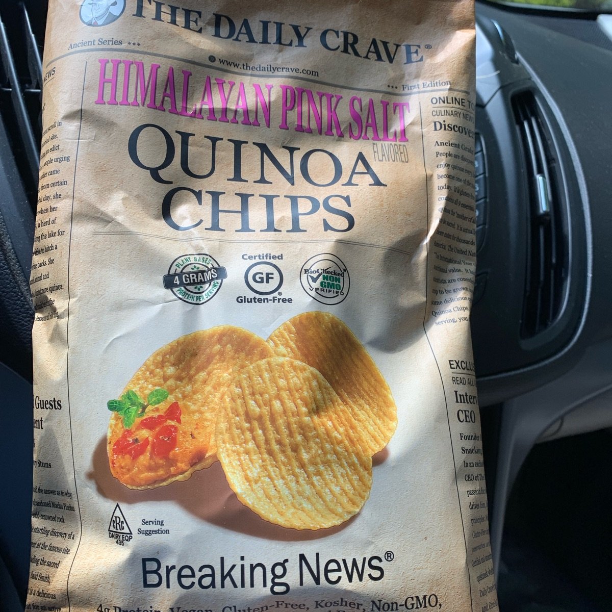 The himalaian pink Quinoa chips from The Daily Crave - Vegan Product ...