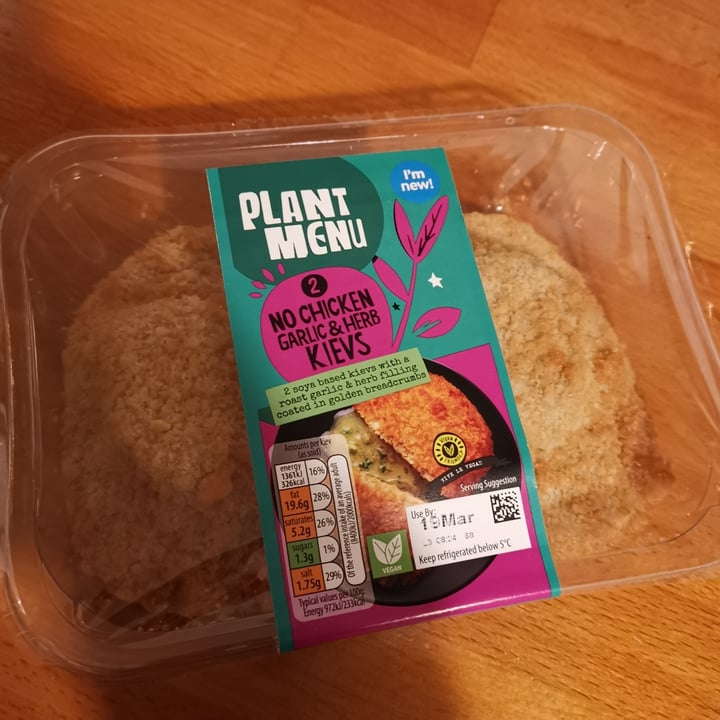 Plant Menu No Chicken Garlic and Herb Kievs Review | abillion