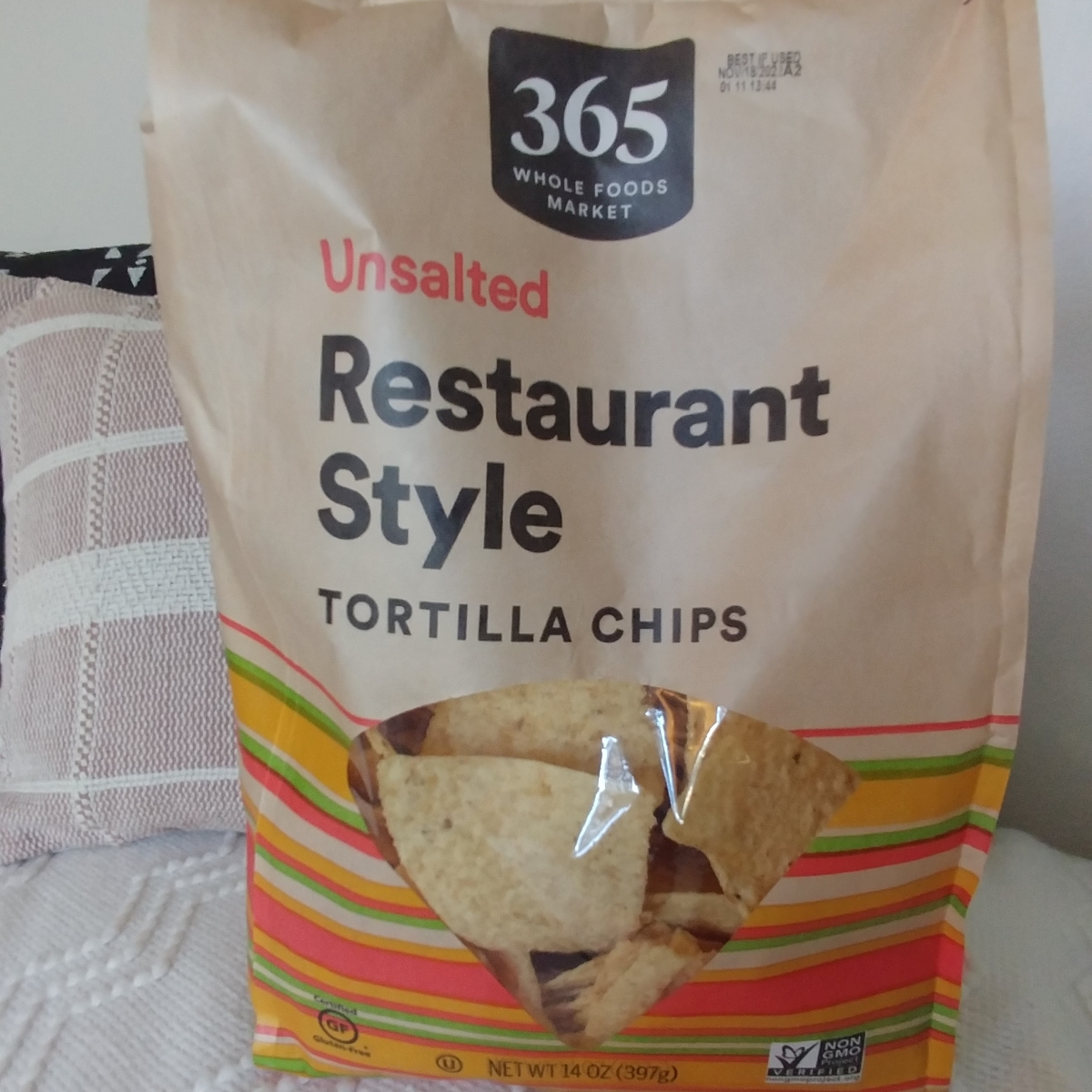 Unsalted Restaurant Style Tortilla Chips from 365 Whole Foods Market ...