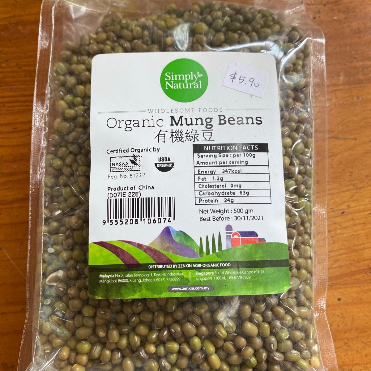 Organic Mung beans from Simply Nature - Vegan Product Reviews & Ratings ...