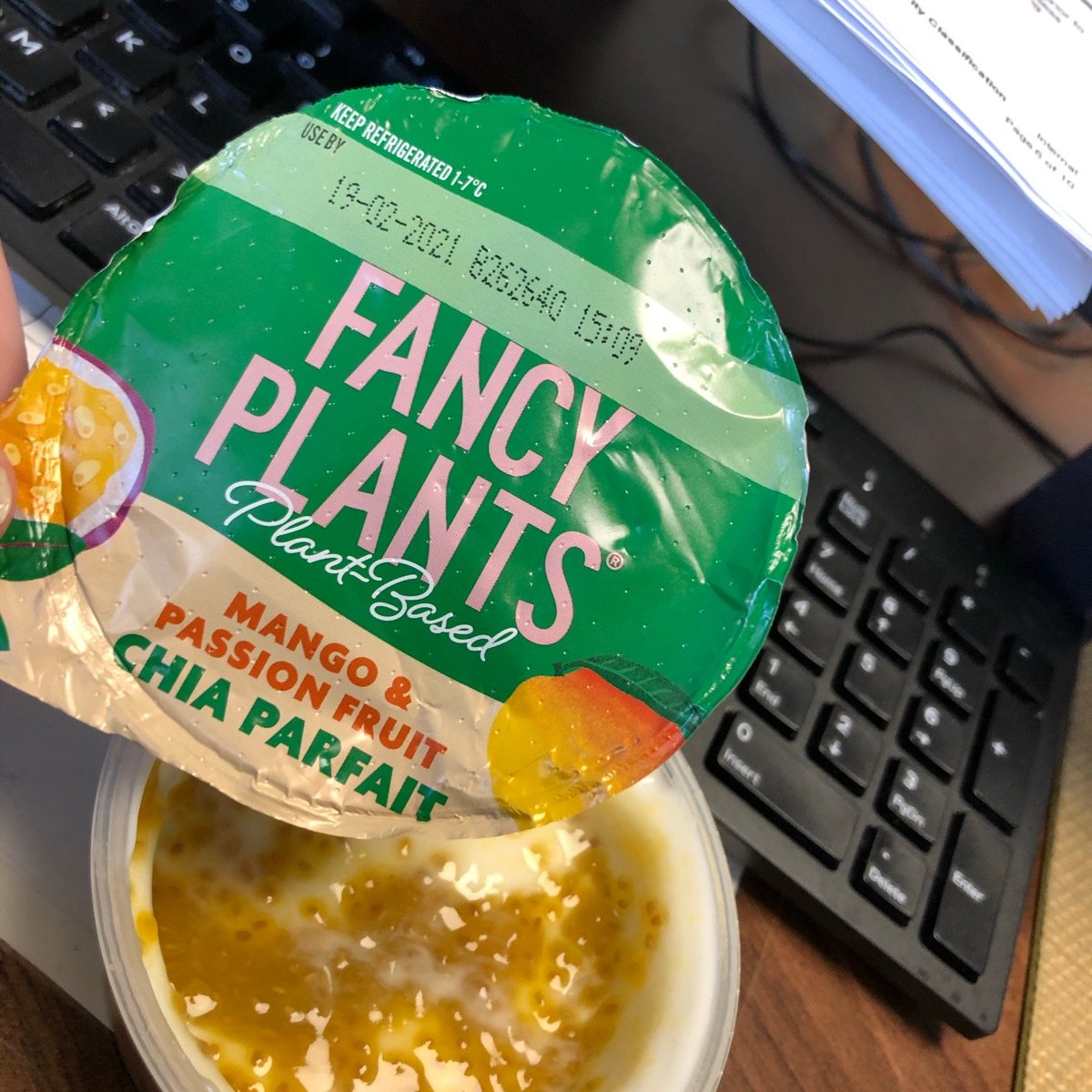 Mango & Passion fruit Chia Parfait from Fancy Plants - Vegan Product ...