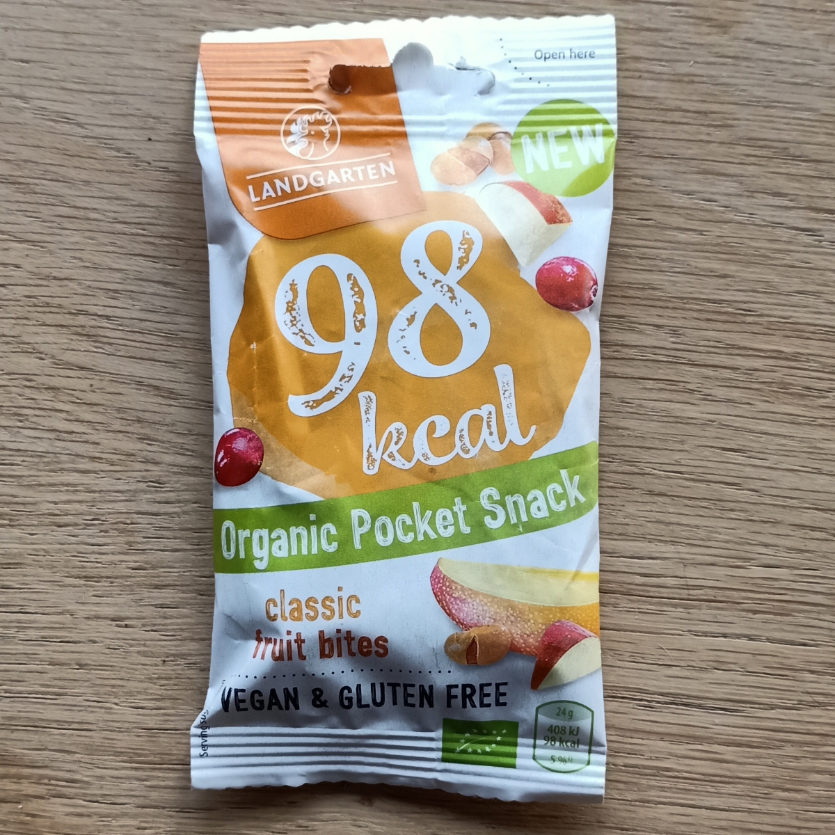 Organic Pocket Snack: Classic Fruit Bites from Landgarten - Vegan ...