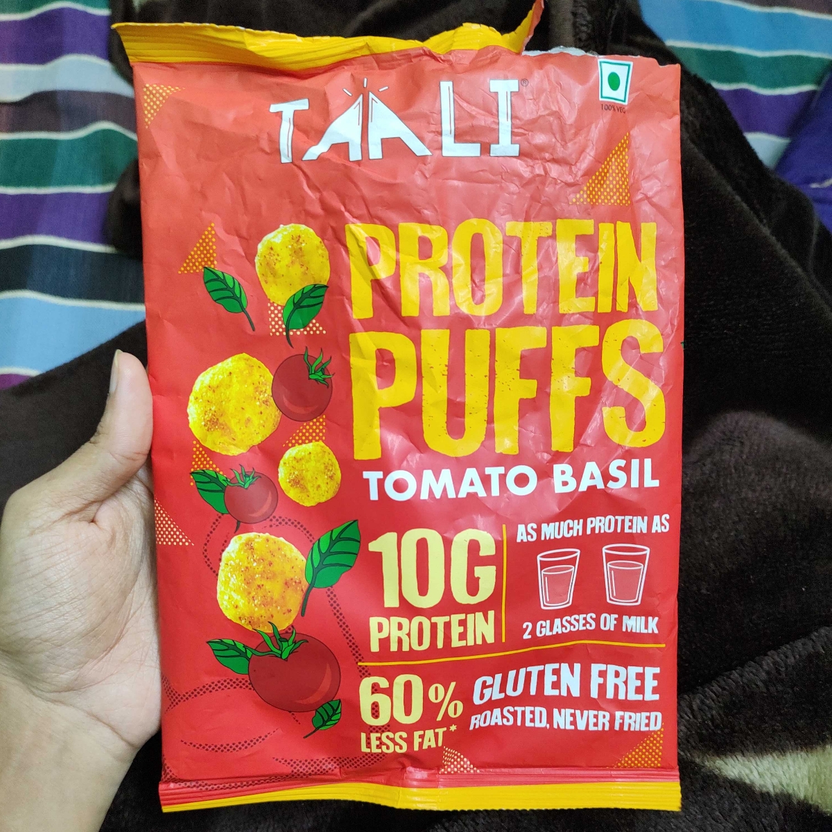 Protein Puffs- Tomato Basil from Taali - Vegan Product Reviews ...