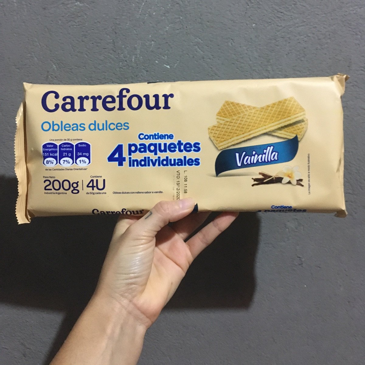 Obleas from Carrefour - Vegan Product Reviews & Ratings | abillion
