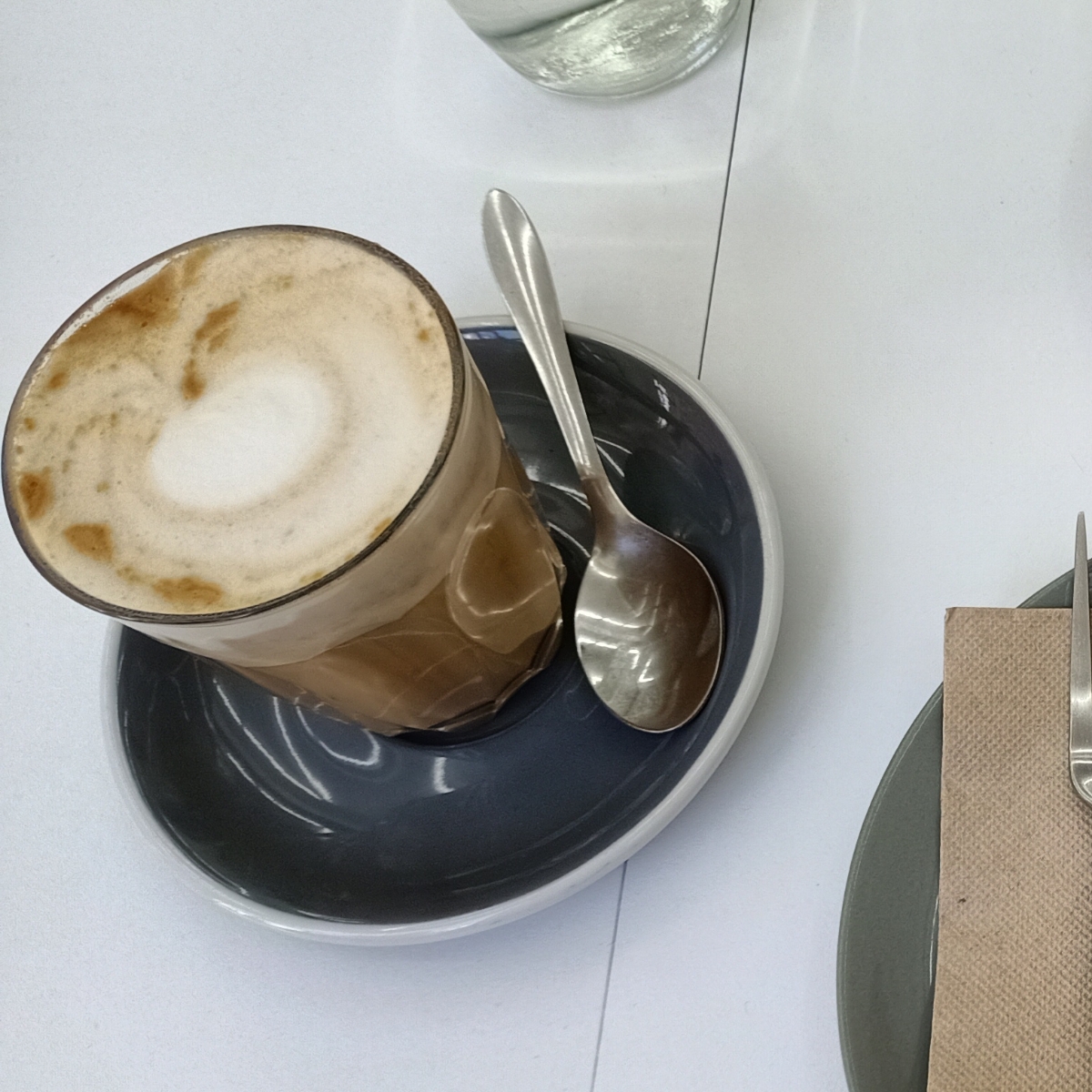 Latte With Soy Milk at Pink Neon Sign, Auckland - Vegan Dish Reviews ...