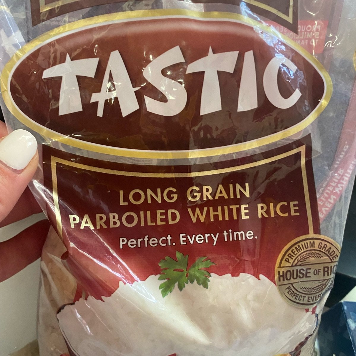 Long grained parboiled rice from Tastic - Vegan Product Reviews ...