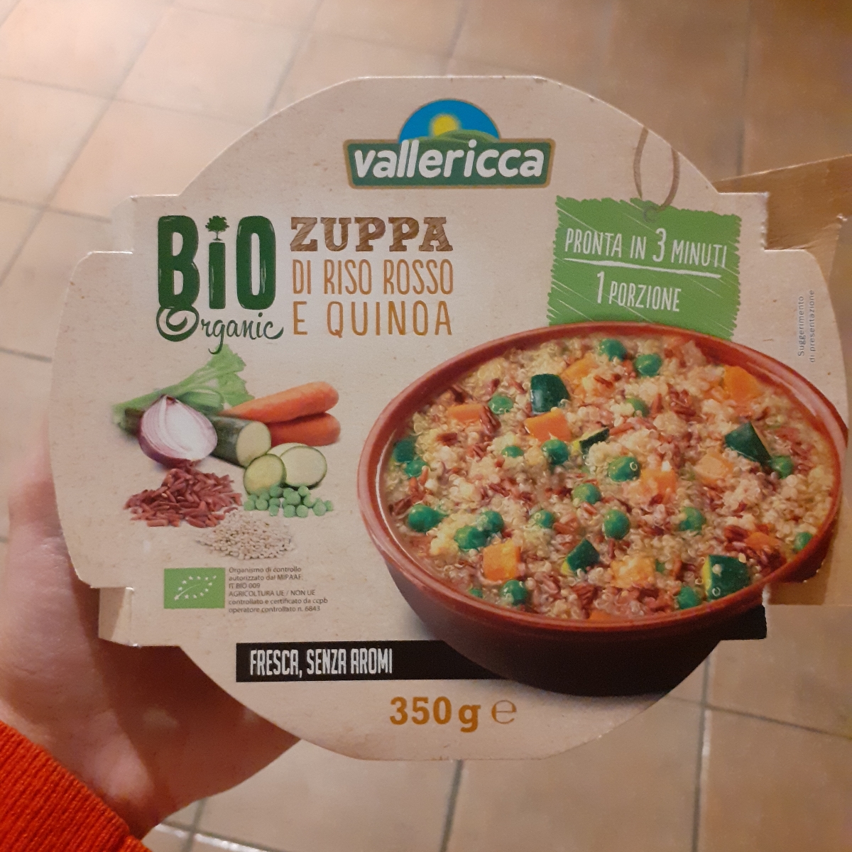 Bio zuppa di riso rosso e quinoa from Vallericca - Vegan Product ...