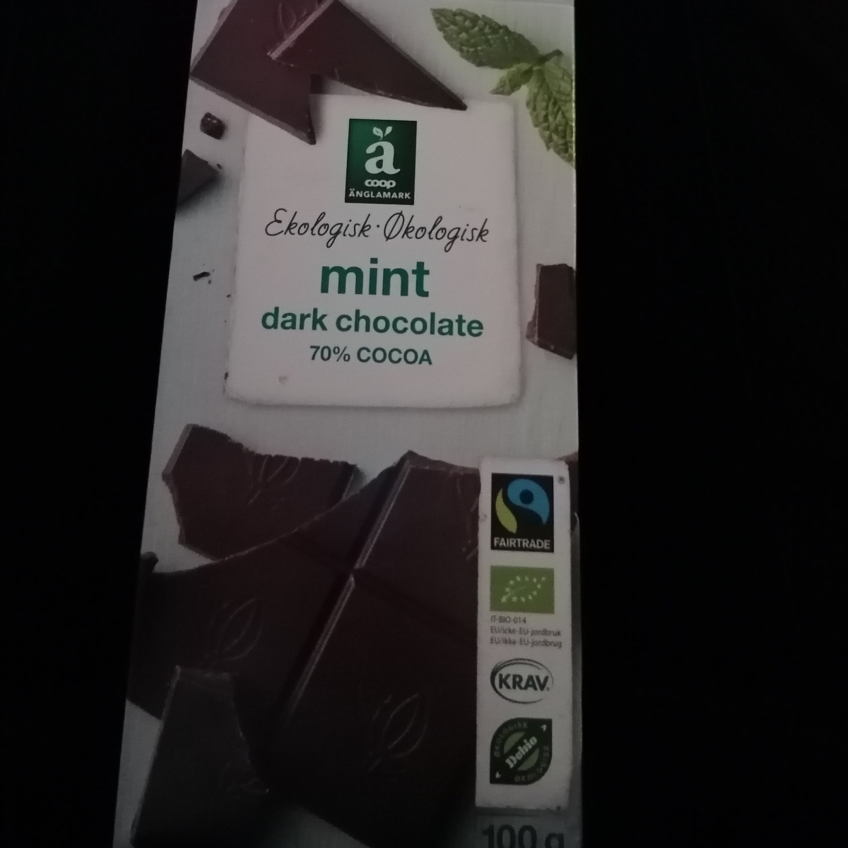 Organic Mint Dark Chocolate from Coop - Vegan Product Reviews & Ratings ...
