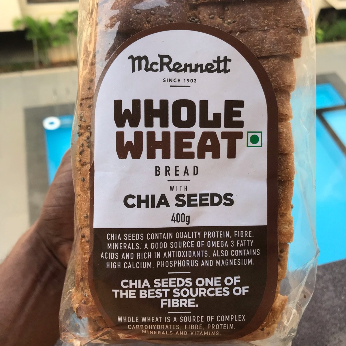 Whole Wheat Bread With Chia Seeds from McRennett - Vegan Product ...