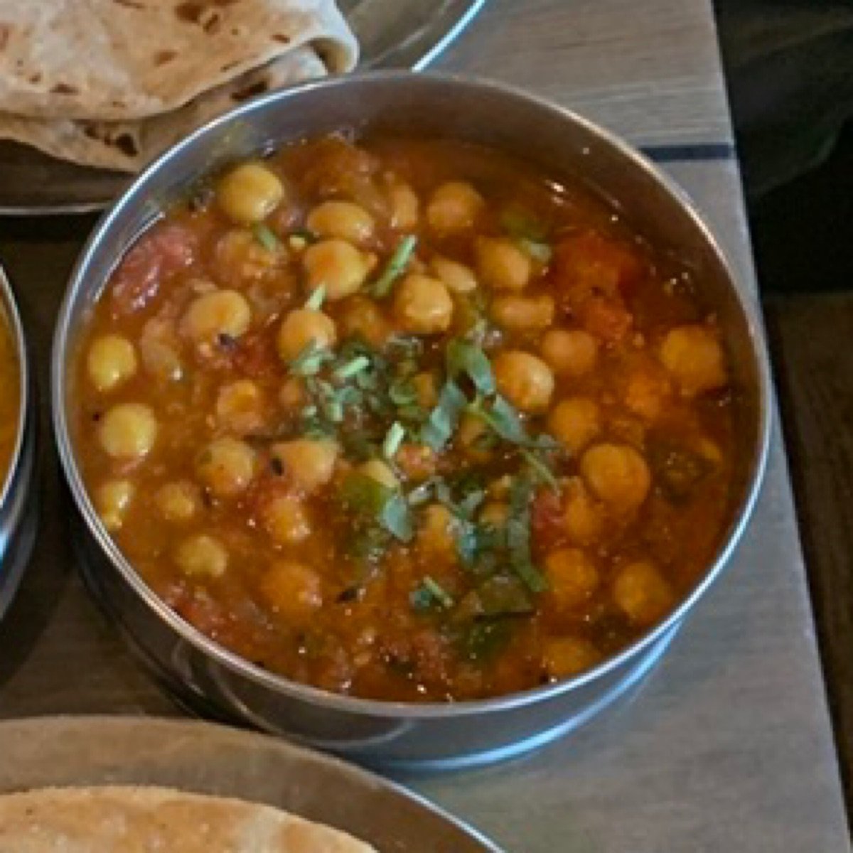 Tea Steeped Chickpeas at Mowgli Street Food, Oxford - Vegan Dish ...