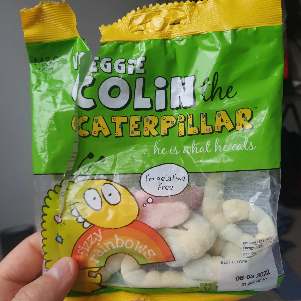 Veggie Colin the Caterpillar from Marks & Spencer Food (M&S) - Vegan ...