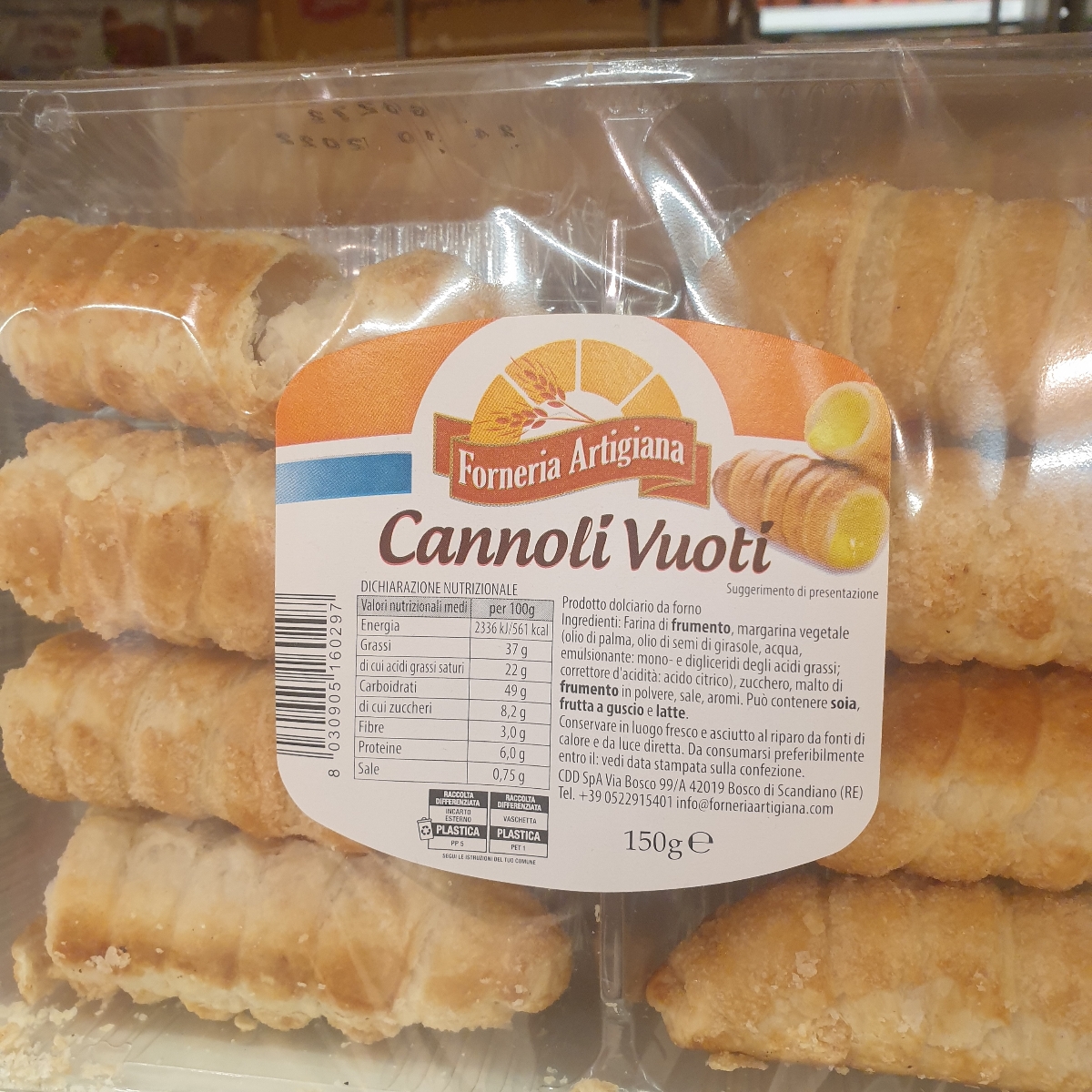 Cannoli Vuoti from Forneria Artigiana - Vegan Product Reviews & Ratings ...