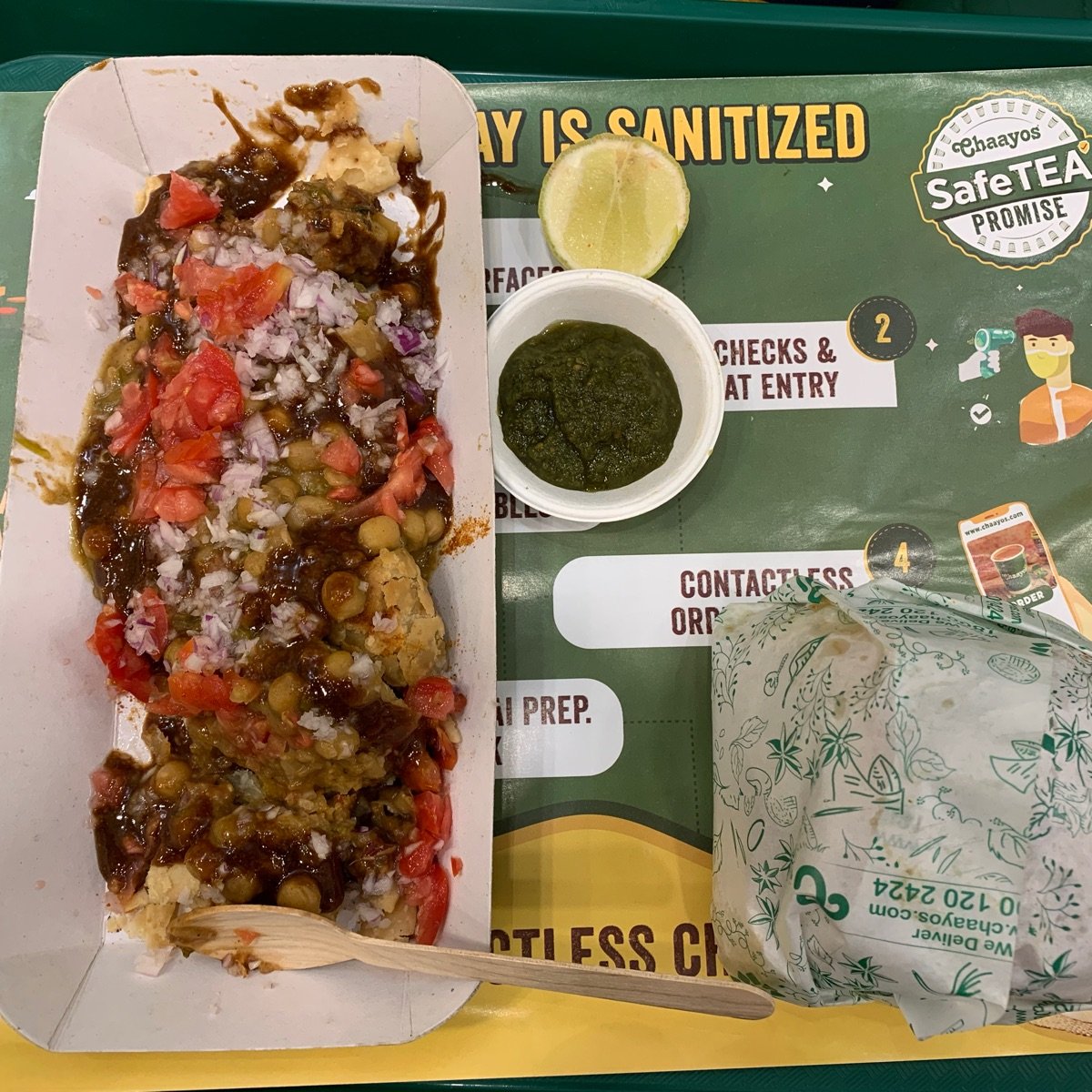 Samosa Matar Chaat at Chaayos Kammanahalli, Bengaluru - Vegan Dish ...