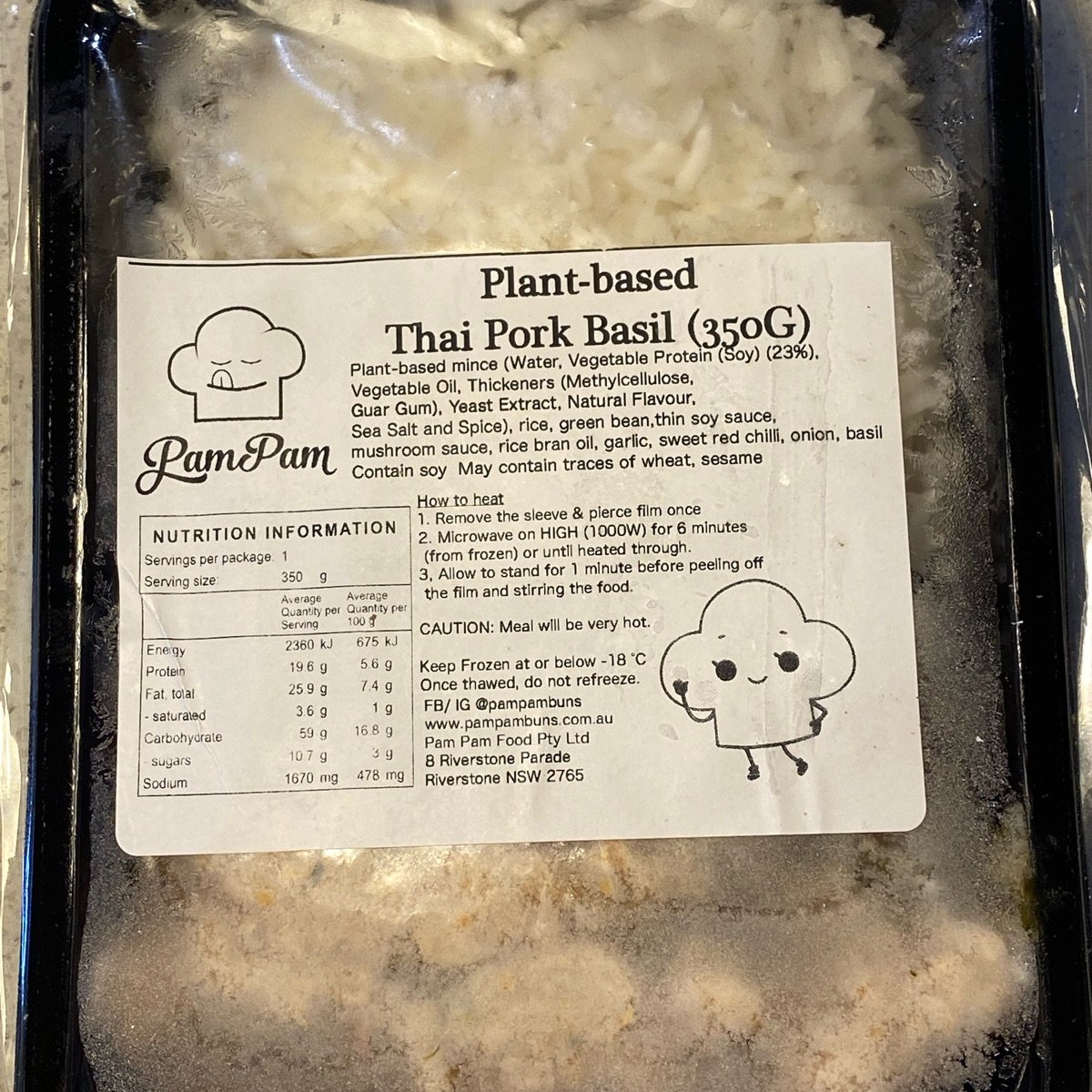 Plant Based Thai Pork Basil from Pam pam - Vegan Product Reviews ...