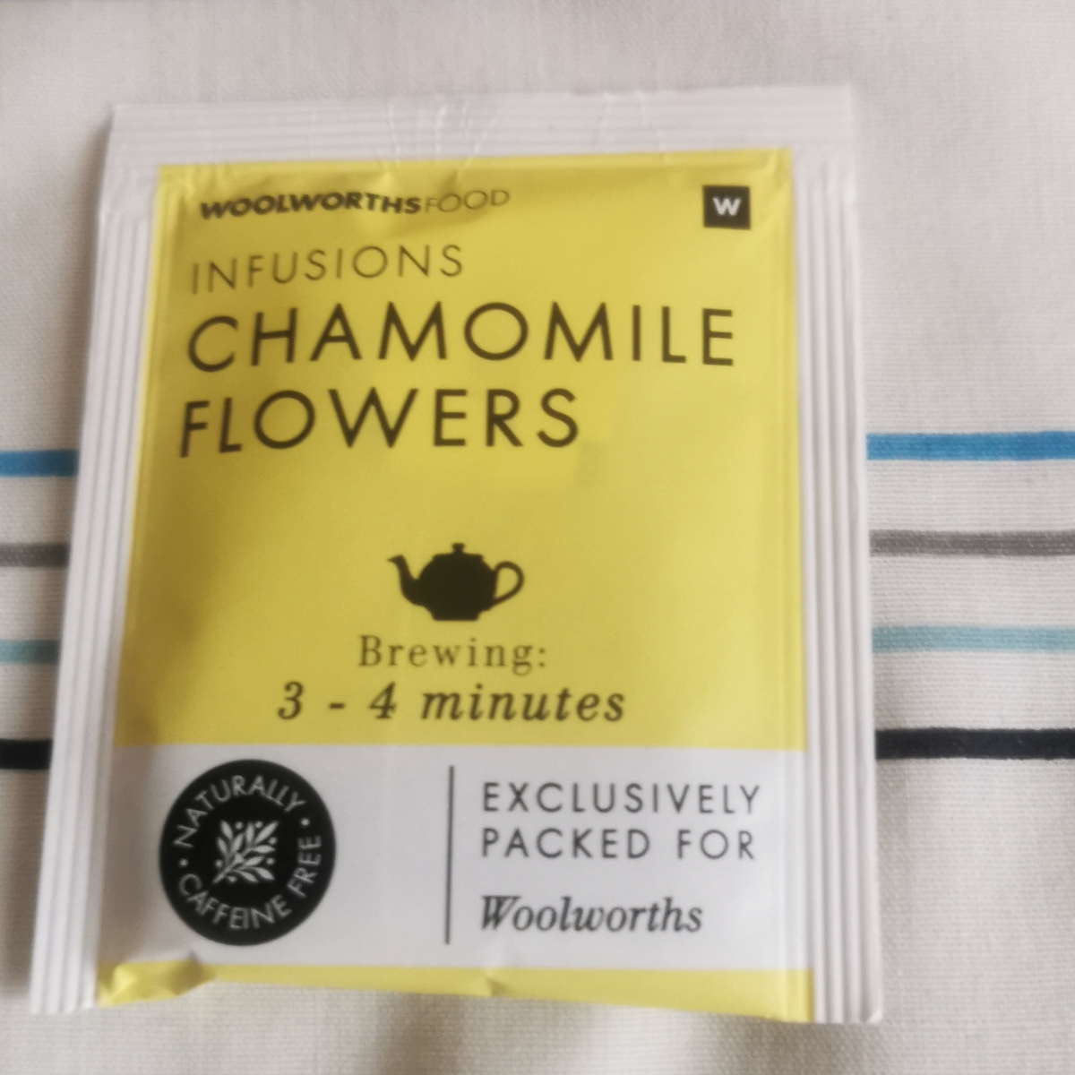 Tea - CHAMOMILE FLOWERS from Woolworths Food - Vegan Product Reviews ...