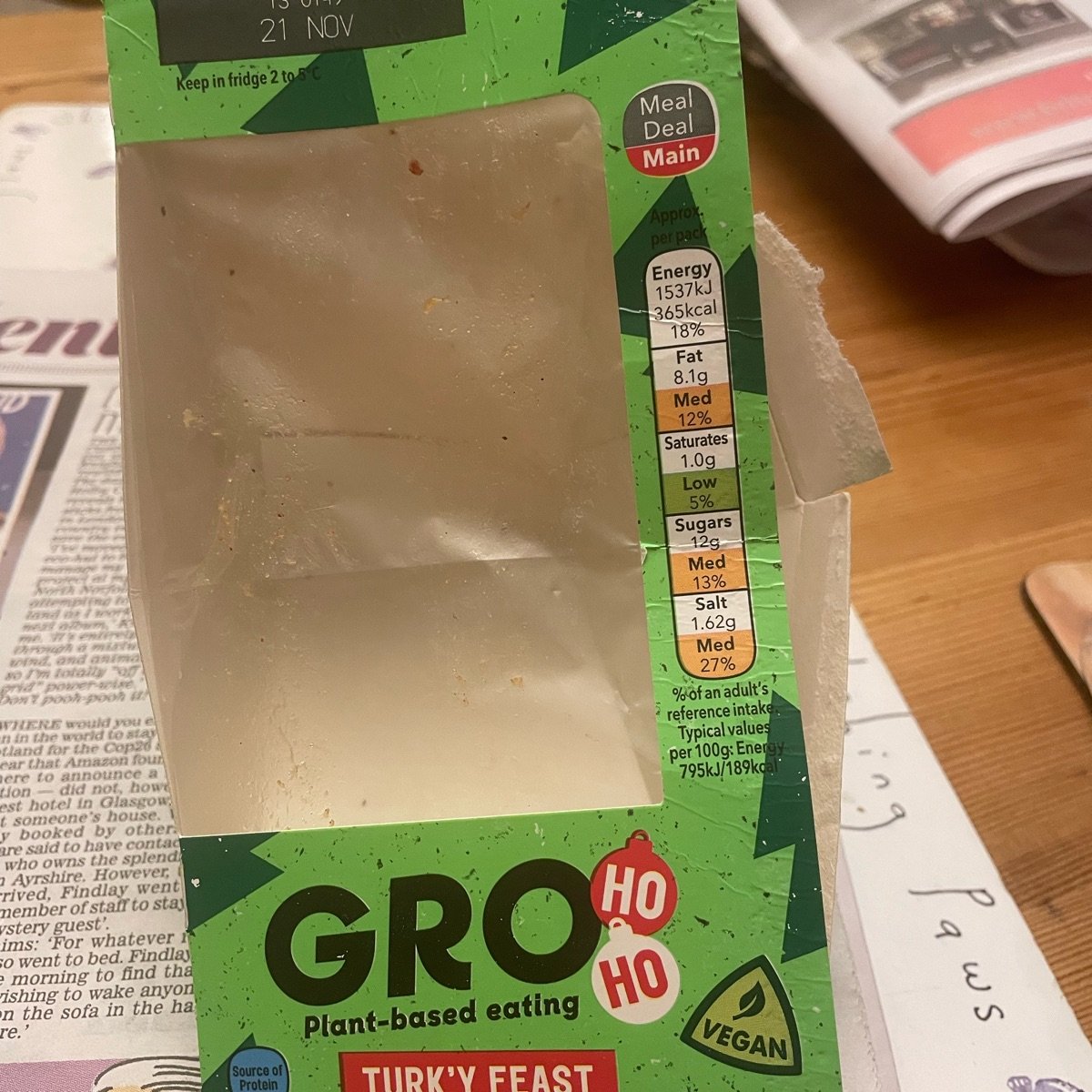 Sandwich from Co-op Gro - Vegan Product Reviews & Ratings | abillion