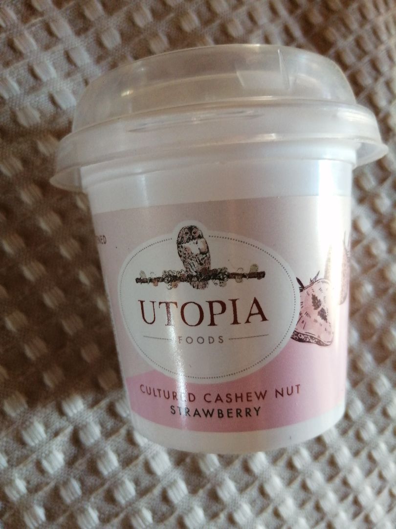 Cashew Not Strawberry Flavoured Yoghurt from Utopia Foods - Vegan ...