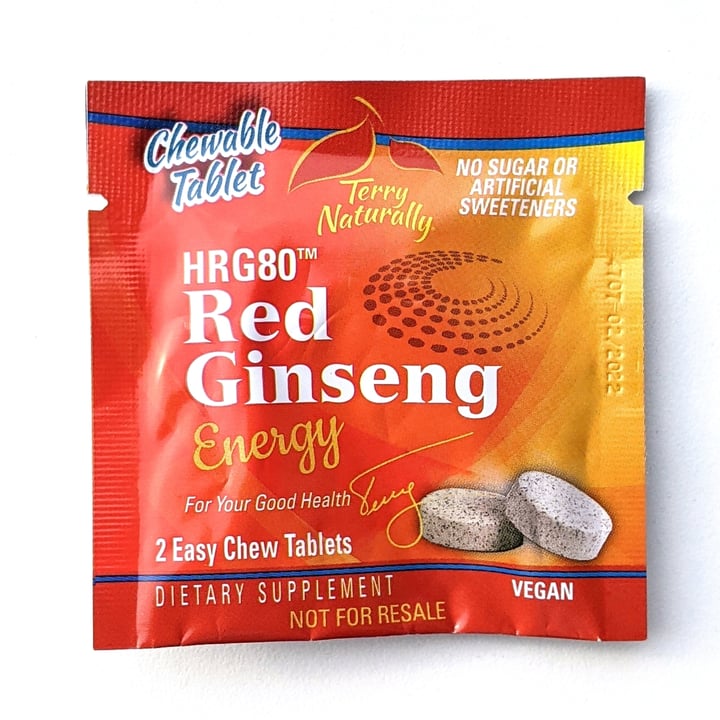 Terry Naturally Vitamins Red Ginseng Energy Chewable - HRG80 Review ...