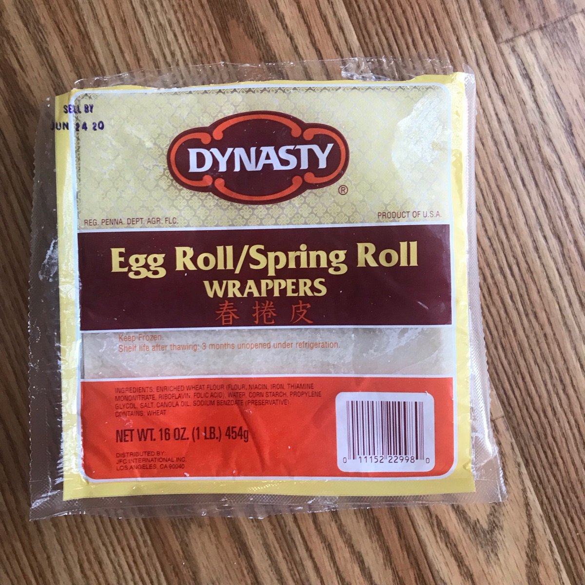 Egg Roll/Spring Roll Wrappers from Dynasty - Vegan Product Reviews ...