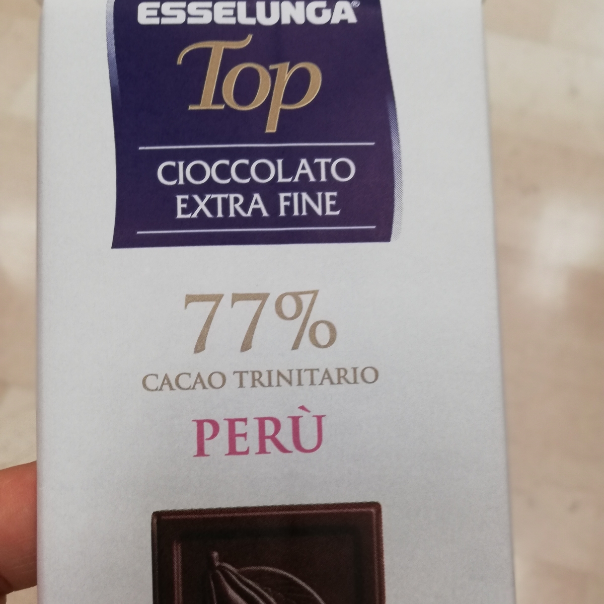 Cioccolato extra fine 77% PERÙ from Esselunga - Vegan Product Reviews ...