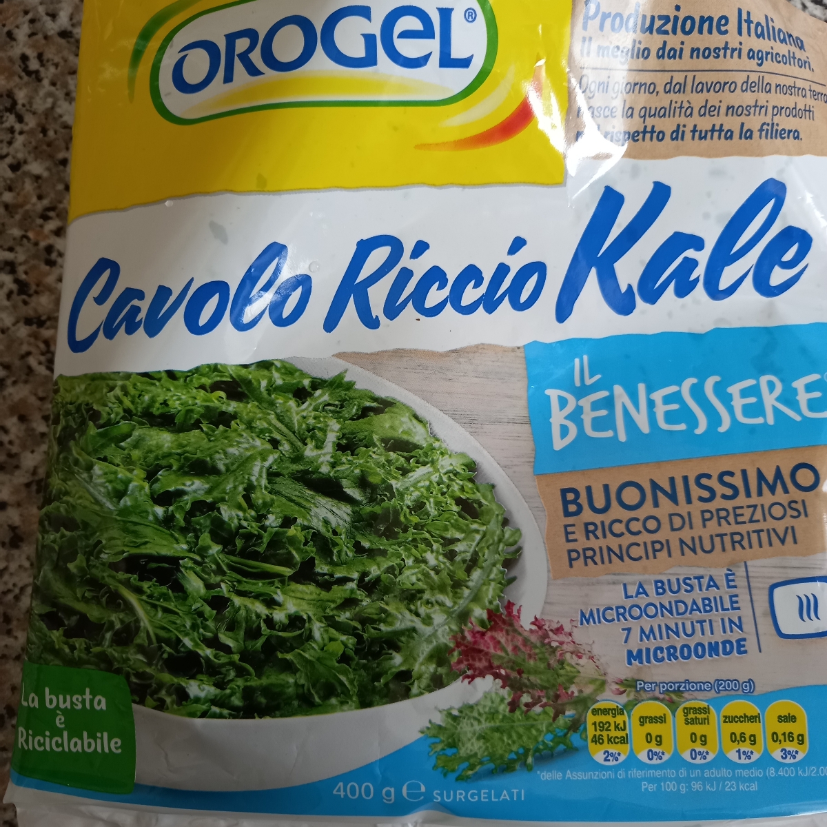 cavolo riccio kale from Orogel - Vegan Product Reviews & Ratings | abillion