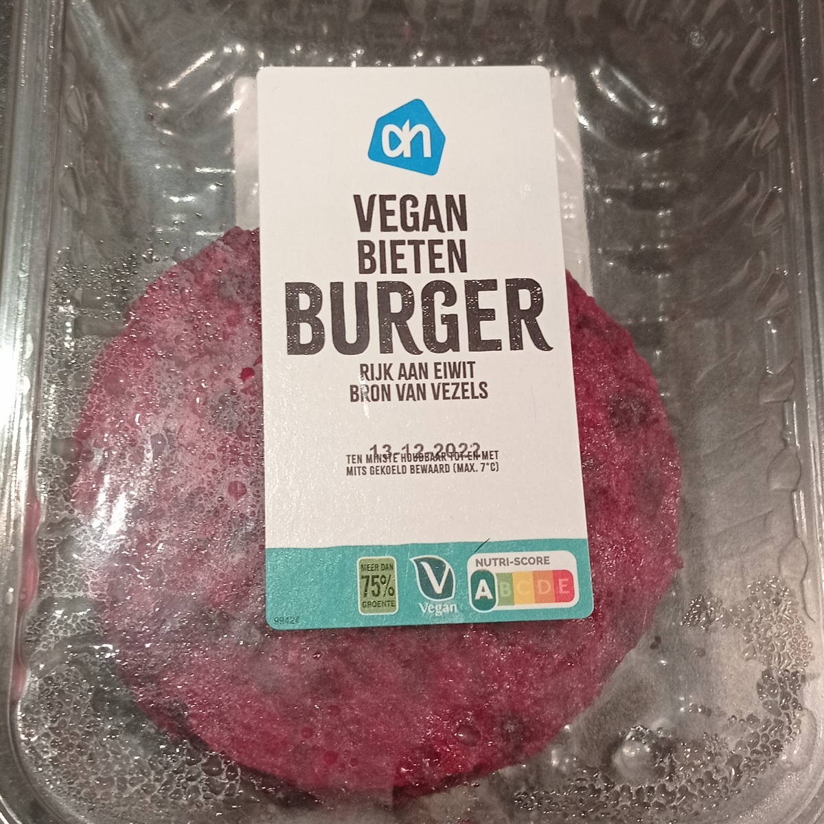 vegan bieten burger from Albert Heijn AH - Vegan Product Reviews ...