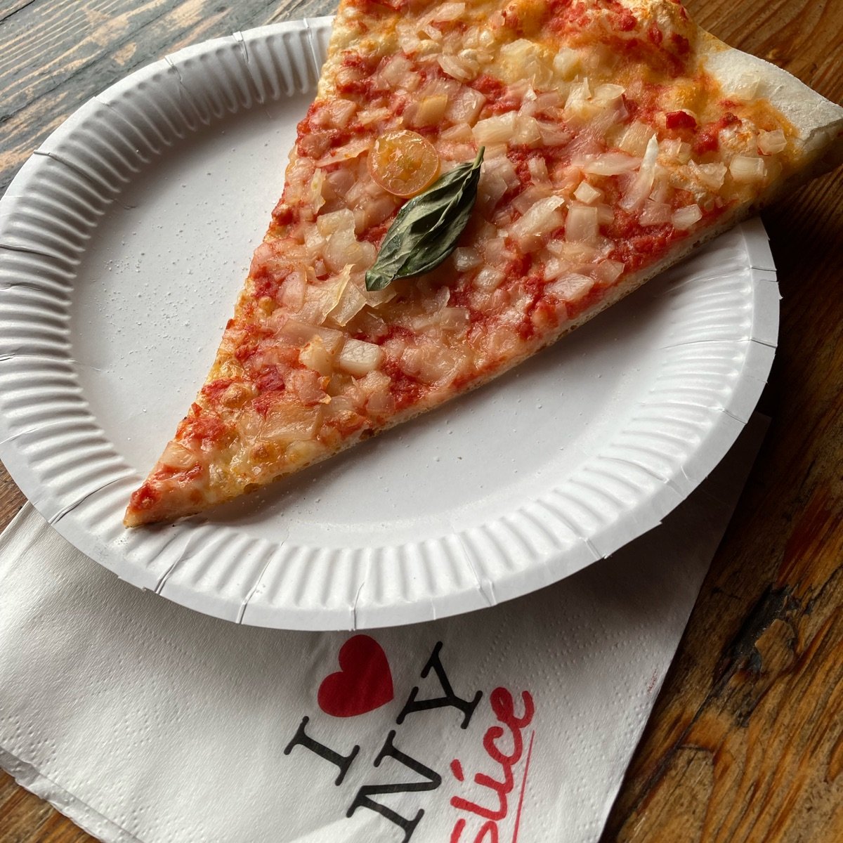 Bronx Pizza slice at NY Slice Pizza Kloof Street, Cape Town - Vegan ...