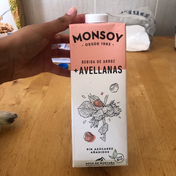 Monsoy Bebida De Arroz + Avellanas Review | abillion