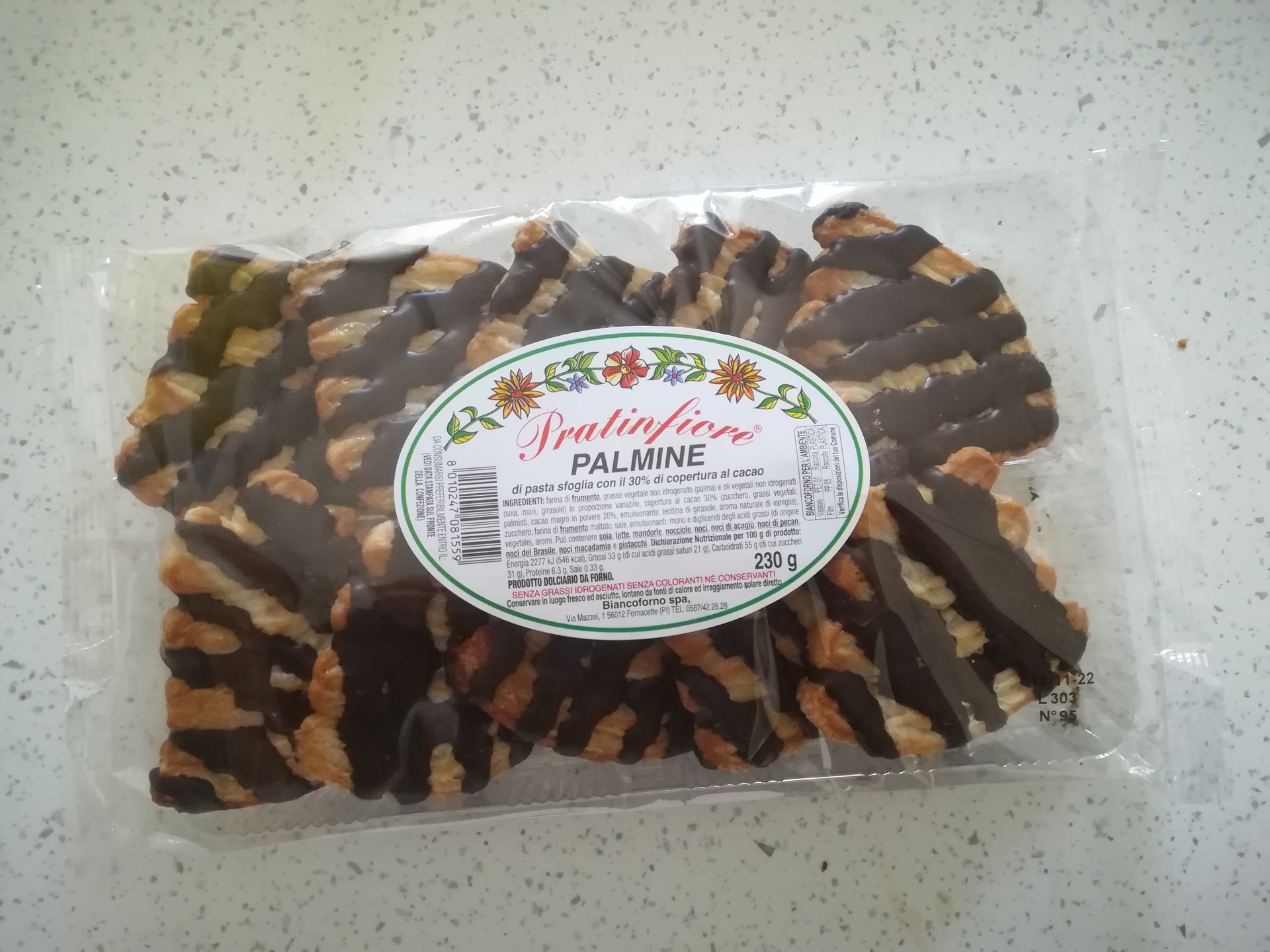 Palmine al Cioccolato from Pratinfiore - Vegan Product Reviews ...