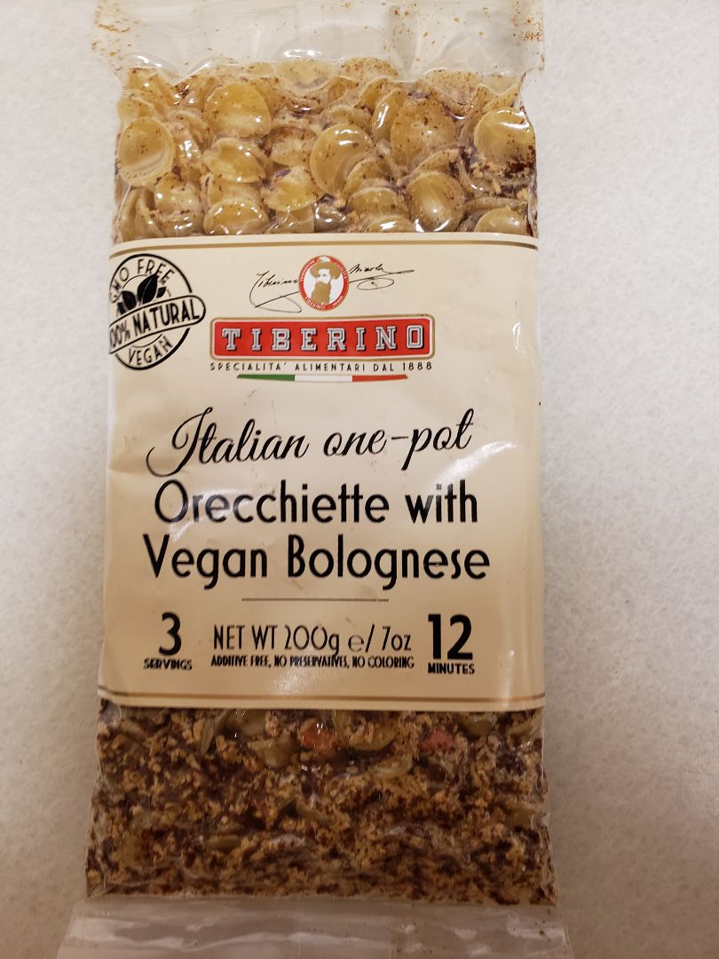 Orecchiette With Vegan Bolognese from Tiberino - Vegan Product Reviews ...