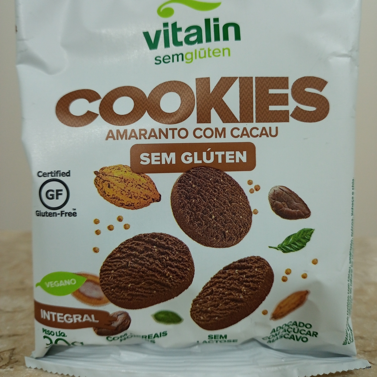 Cookies amaranto com cacau from Vitalin - Vegan Product Reviews ...