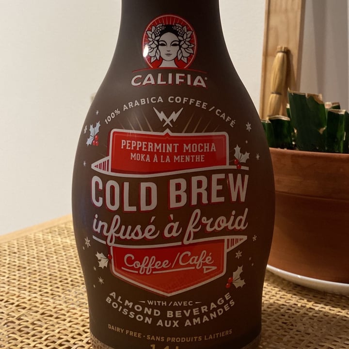 Califia Farms Peppermint Mocha Cold Brew Coffee Review | abillion
