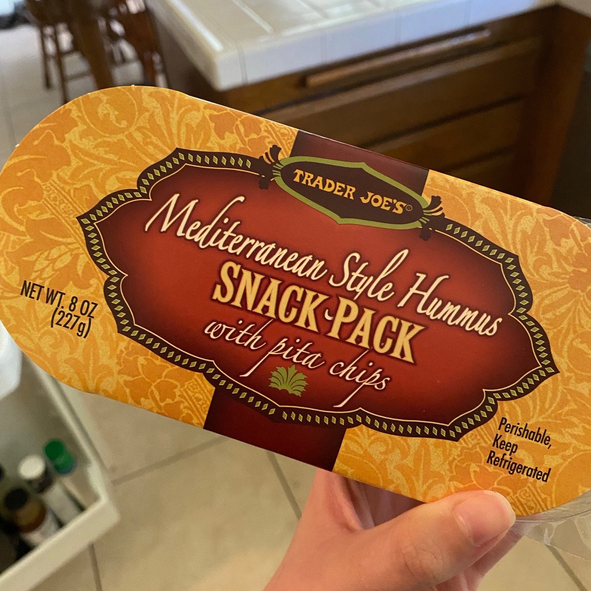 Mediterranean style hummus snack pack from Trader Joe's - Vegan Product Reviews & Ratings | abillion