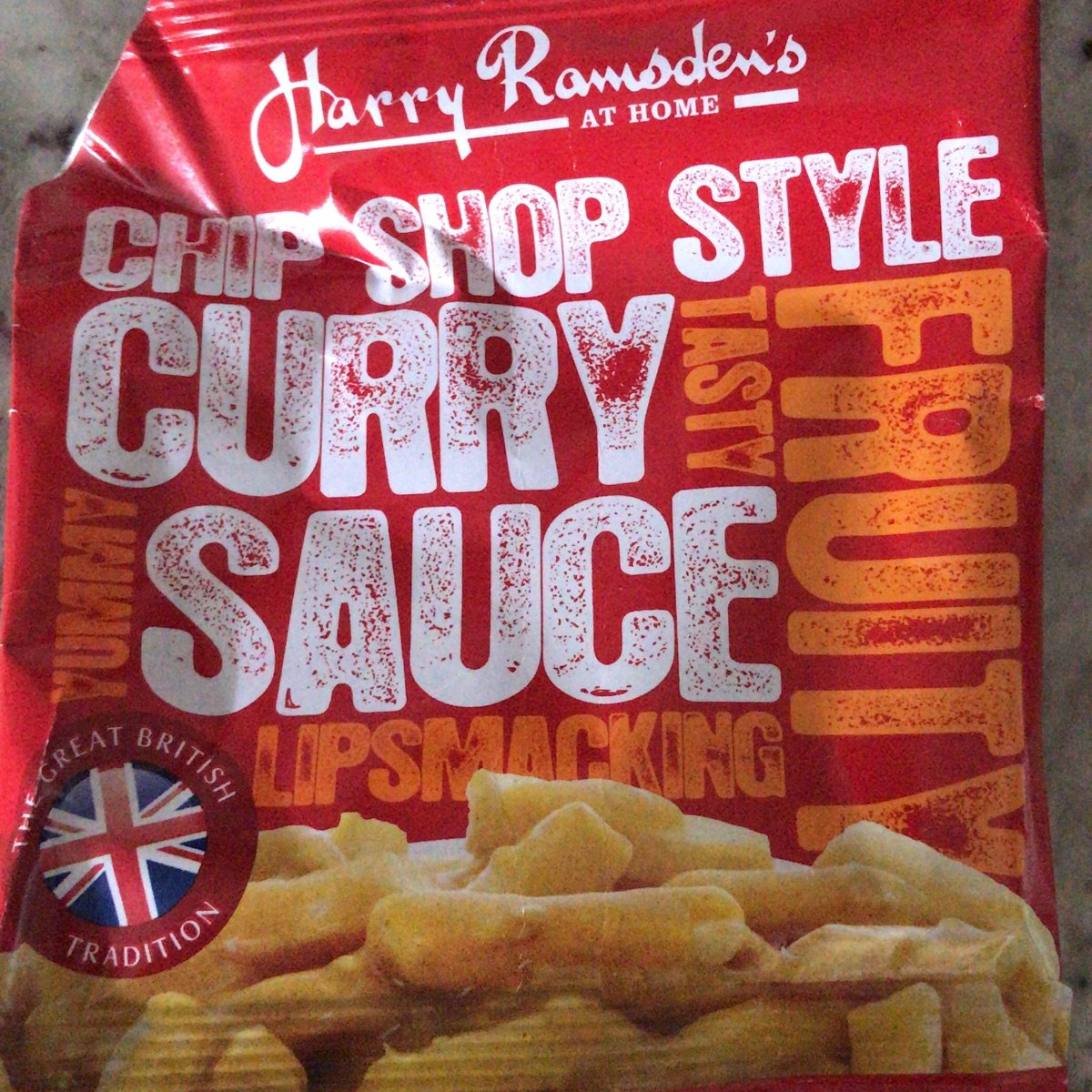 Chip Sauce Curry Sauce from Harry Ramsdens - Vegan Product Reviews ...