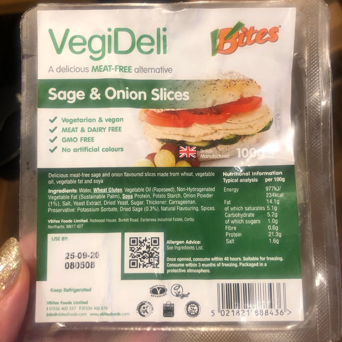 VBites Vegideli sage and onion slices Review | abillion