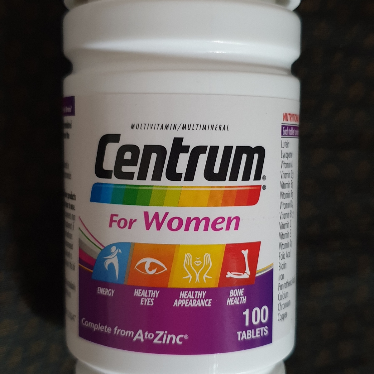 Multivitamin/Multimineral For Women from Centrum - Vegan Product ...