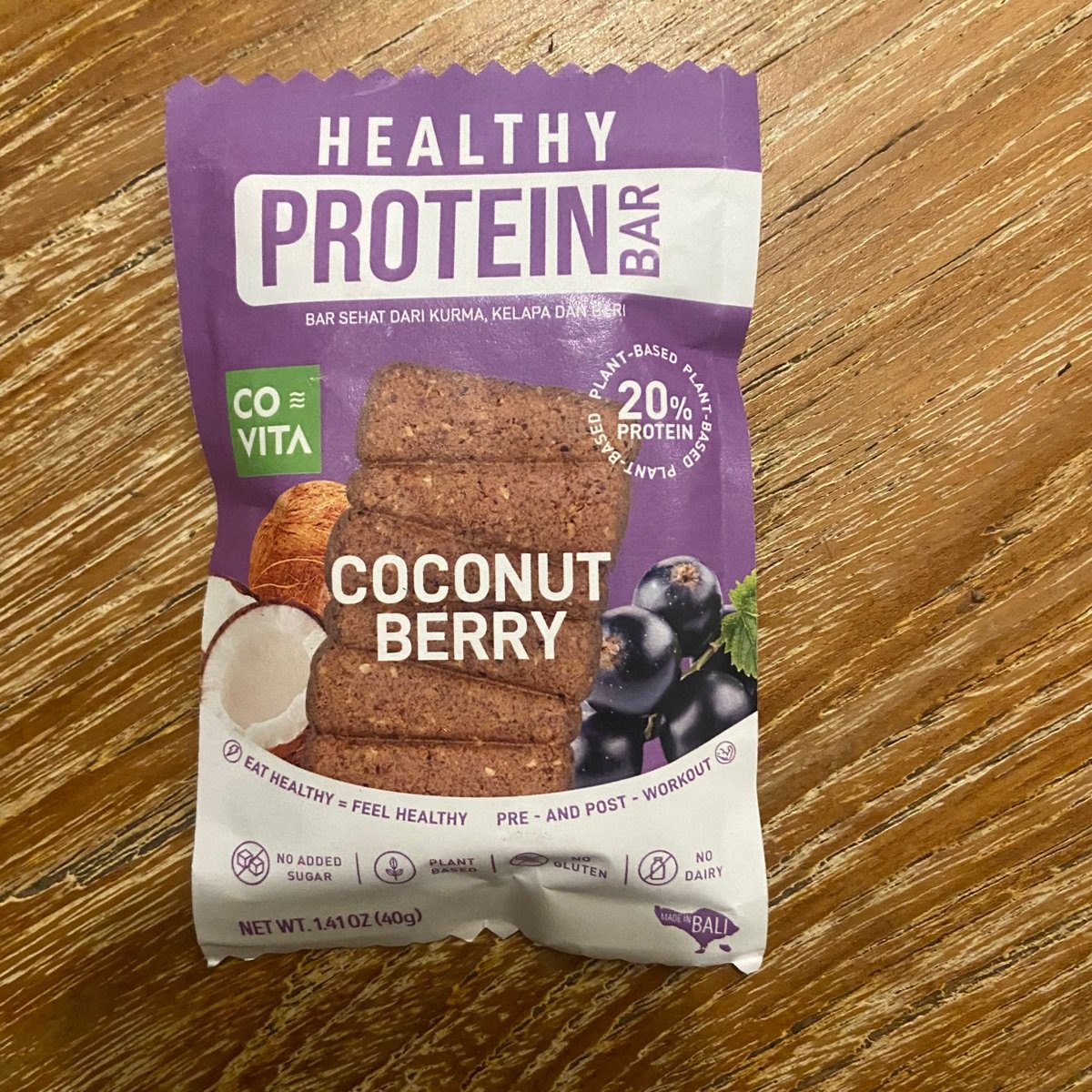 Healthy Protein Bar - Coconut Berry from Covita - Vegan Product Reviews ...