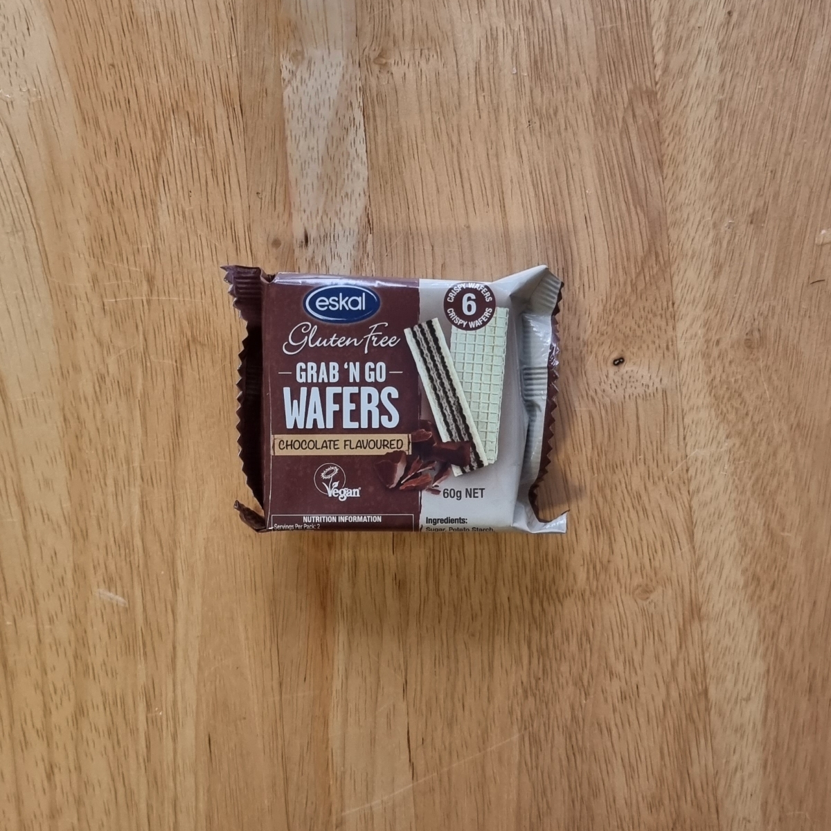 Grab and go wafers chocolate flavour from Eskal - Vegan Product Reviews ...