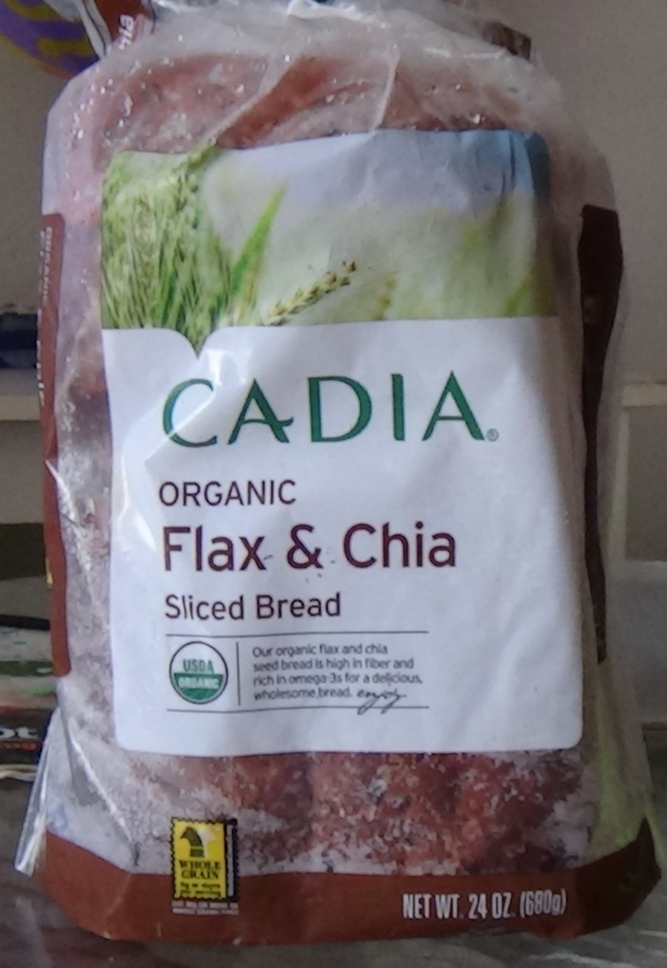 Organic Flax & Chia Bread from Cadia - Vegan Product Reviews & Ratings ...