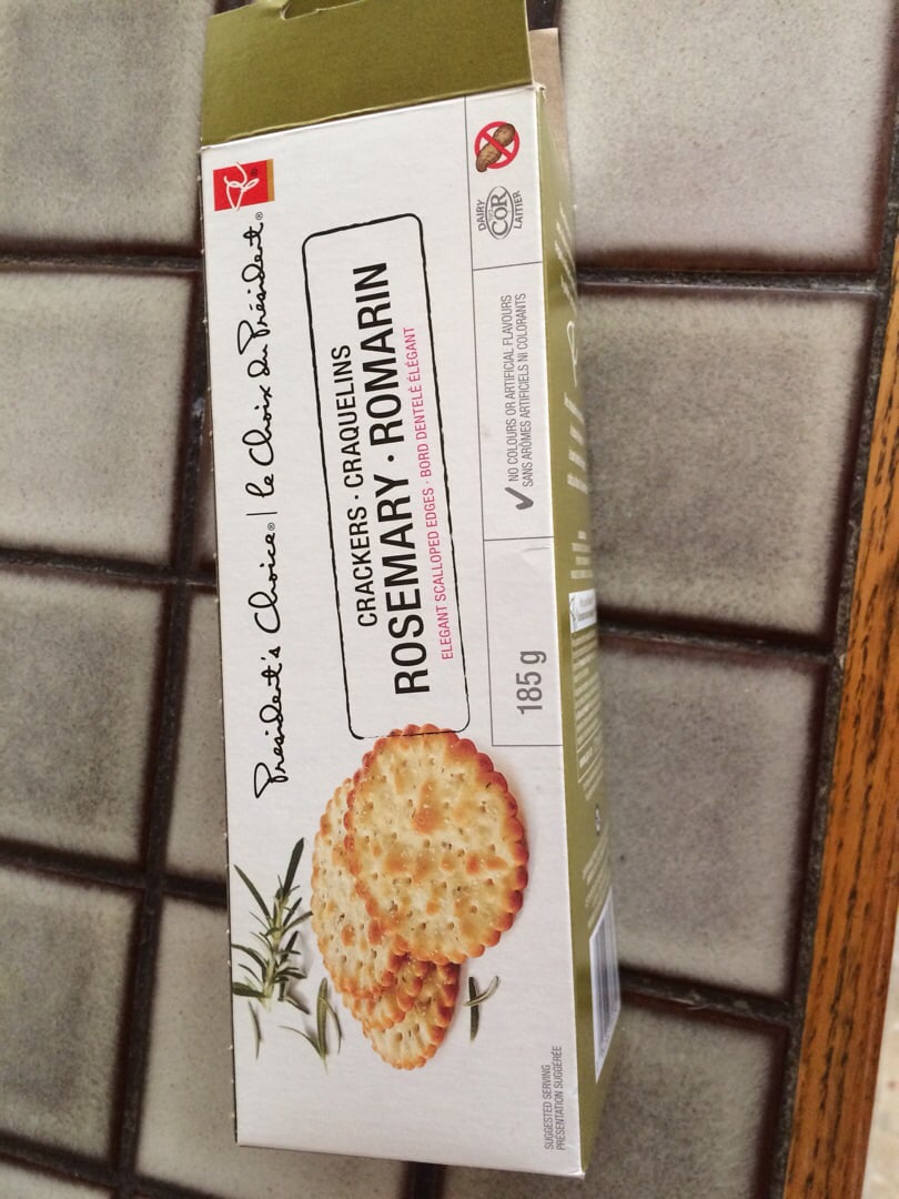 Rosemary Crackers from President's Choice - Vegan Product Reviews ...