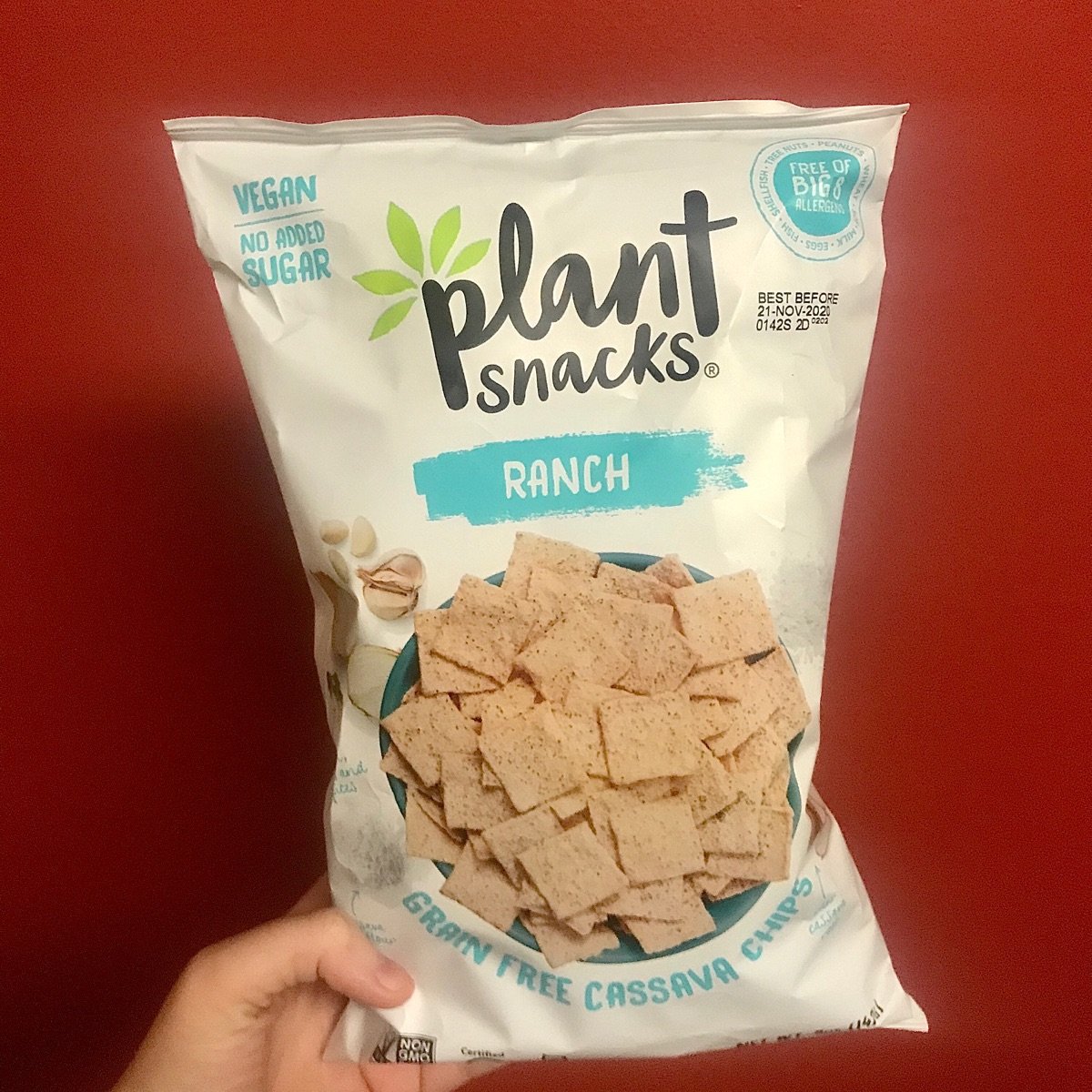 Ranch Grain Free Cassava Root Chips from Plant Snacks - Vegan Product ...
